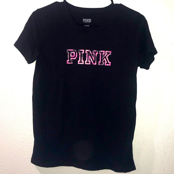PINK Victoria's Secret | Tops | Pink Vs Logo Tshirt Size S | Poshmark